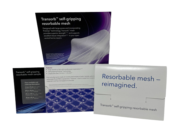 Transorb™ Self-Gripping Resorbable Mesh | Medtronic