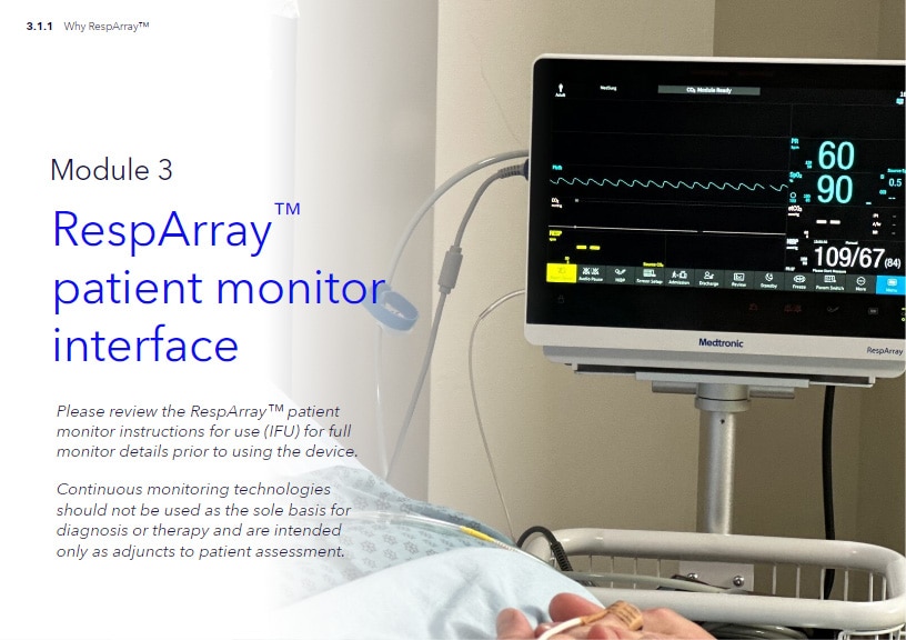 RespArray™ Patient Monitor | Medtronic